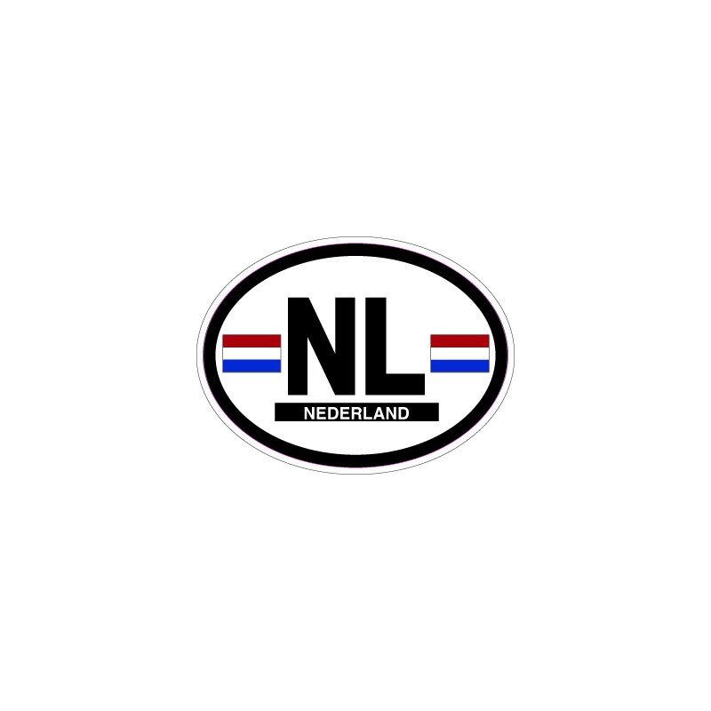 Oval Reflective Decal Netherlands